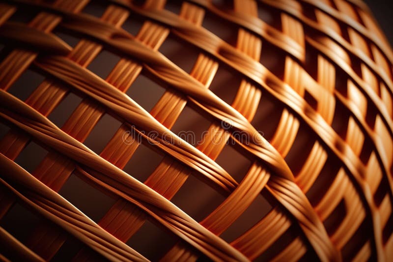 Close Up Wicker Pattern. 3D Style Background Texture Stock Illustration ...