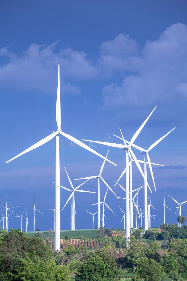 Close up of wind turbines stock image. Image of conservation - 93660399