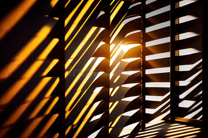 Close-up of Window Louver, with Sunlight Shining through Stock ...