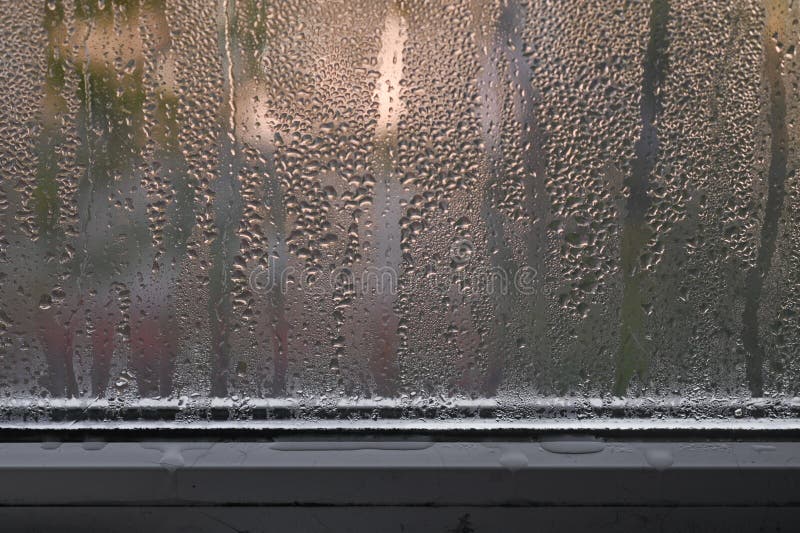 A Close-up Window from Which Water is Flowing. Stock Photo - Image of ...