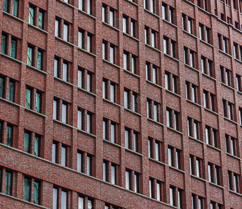 Windows of an Old Office Building. Stock Image - Image of residential ...