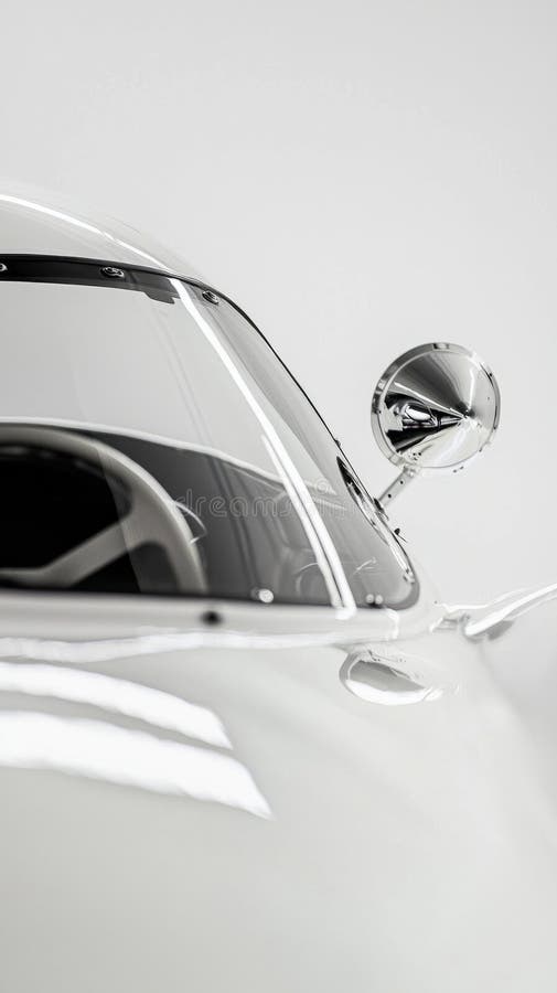 Close Up of the Windscreen on Race Car, Photographed in White Studio ...