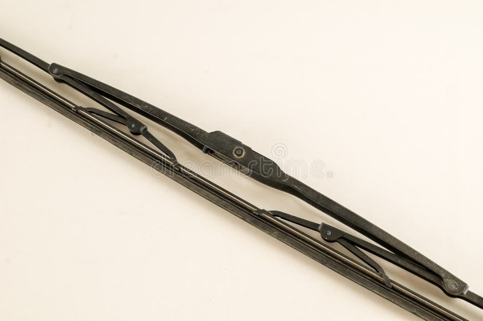 Close-up of Windscreen Wiper Stock Photo - Image of white, single ...
