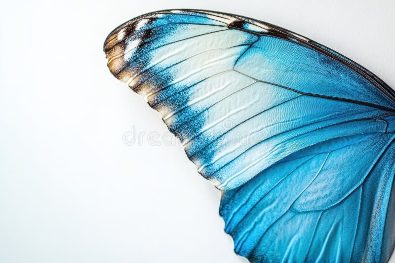 A Close-Up of the Wing of a Blue Morpho Butterfly Stock Illustration ...