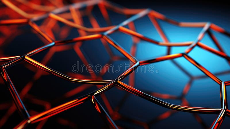 A Close Up of a Wire Mesh with a Blue Background. Generative AI Image ...