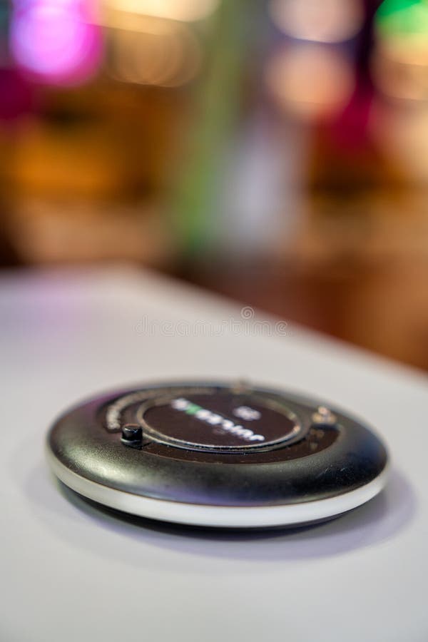 Close Up of a Wireless Queue Calling System for for Coffee Shops and ...