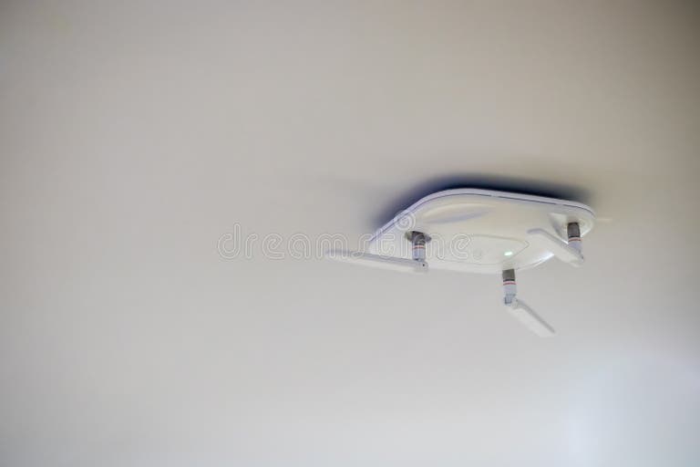 Close Up Wireless Router for Network,hang on the Ceiling. Stock Image ...