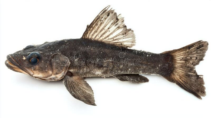 Close Up of a Wolf Fish Featuring Its Distinct Shape and Textures. the ...
