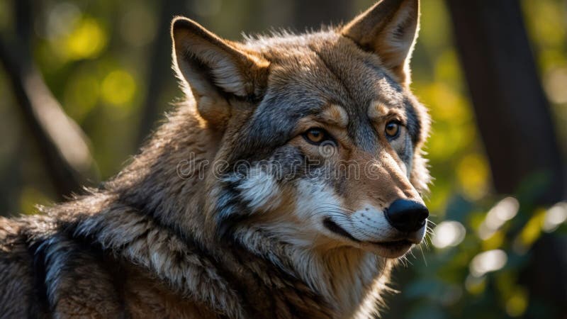 A Close-up of a Wolf in a Natural Setting, Showcasing Its Striking ...