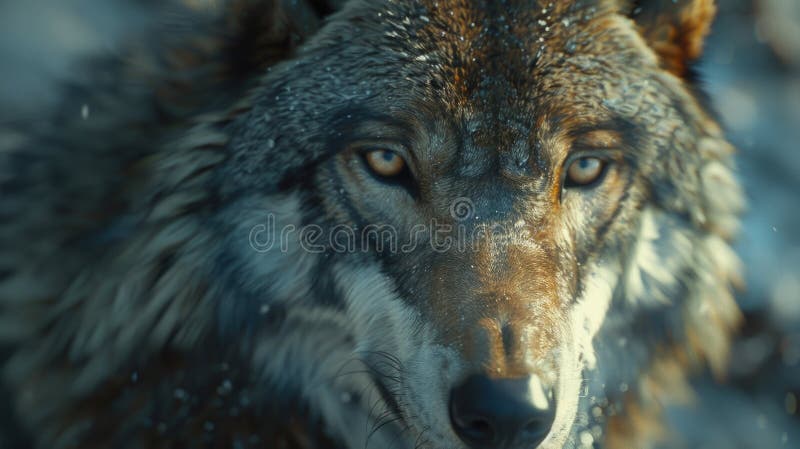 Close Up of a Wolf S Face in the Snow. Great for Wildlife or Winter ...