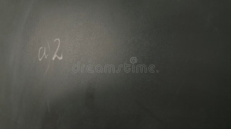 Close Up of Woman Hand Writing Math Sample and Formula on Chalkboard ...