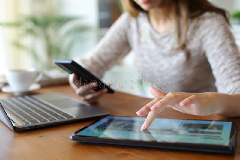 461 People Using Multiple Devices Stock Photos - Free & Royalty-Free ...