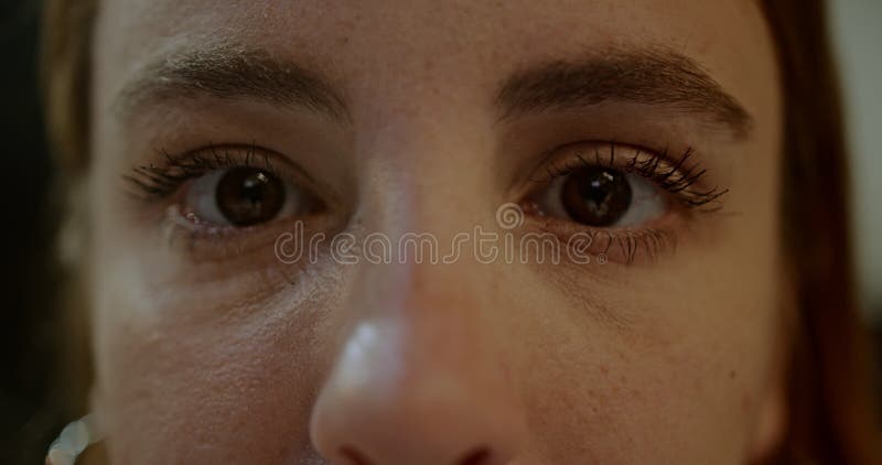 Woman Eyes Close Up Blinking Stock Video - Video of expression, detail ...