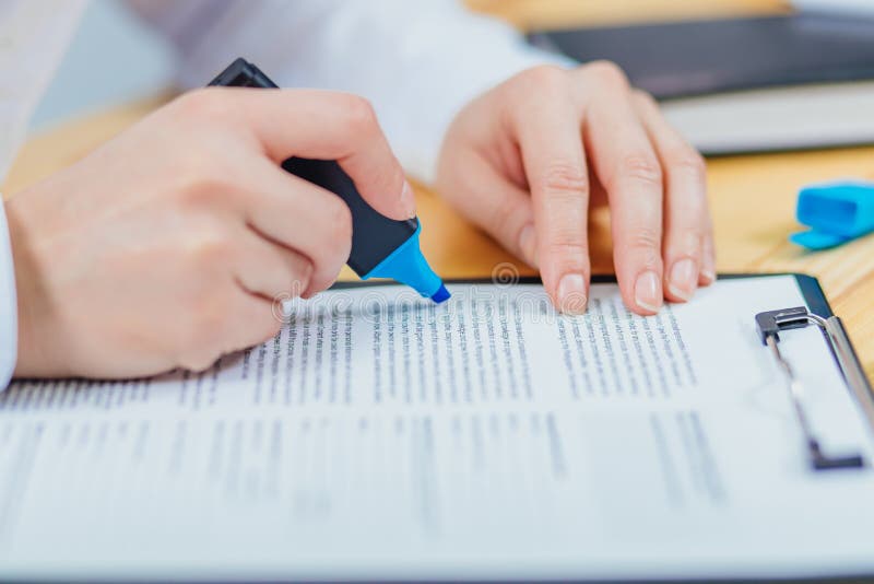 Close Up of Woman`s Hand Holding Marker, Drawing, Working Project ...