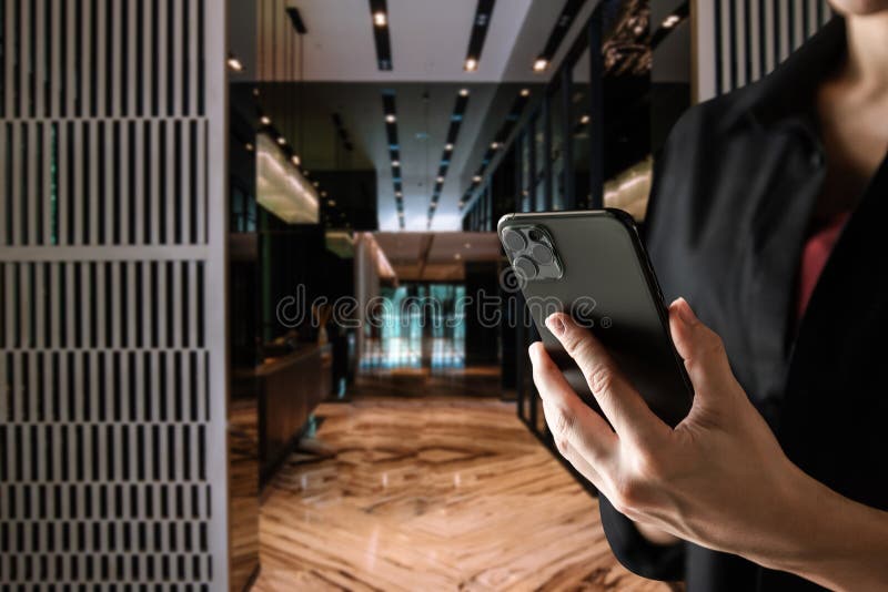 Close Up of Woman`s Hand Writingis Taking Notes while Standing the ...