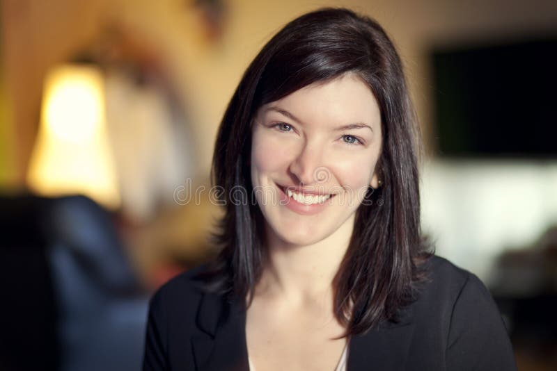 Close Up of a Italian Woman Smiling Stock Image - Image of horizontal ...