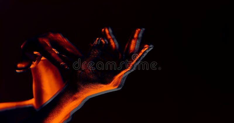 Close-up of Women`s Hands. they Stroke Each Other, Fingers Intertwining ...