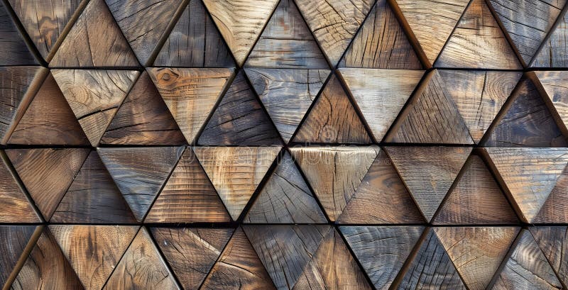 Rustic Wooden Triangle Pattern Texture Stock Illustration ...