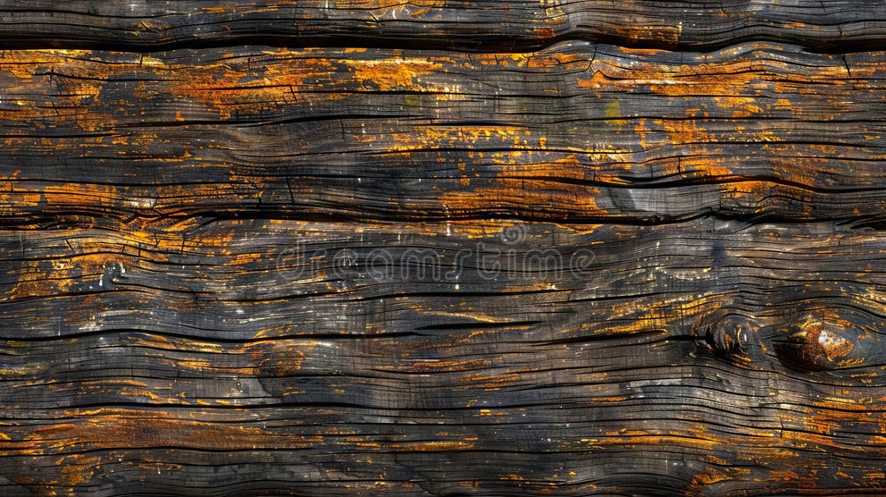 A Close Up of a Wood Plank with Rusty Paint Stock Photo - Image of ...
