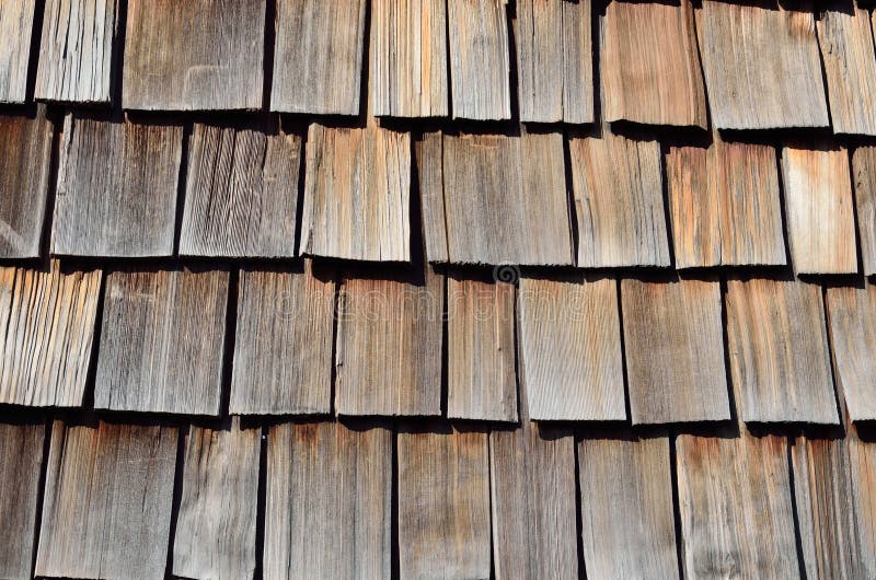 Close-up of the Wood Shingle Roof Stock Photo - Image of shakes ...