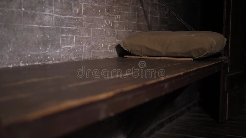 Man in Chains in Medieval Prison Stock Video - Video of prisoners ...