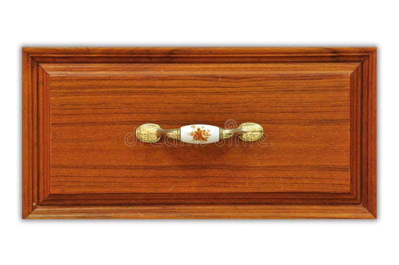 Close Up of Wooden Desk Drawer Stock Image - Image of traditional ...