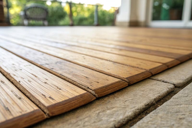 Close-Up of Wooden Mat Texture Stock Illustration - Illustration of ...