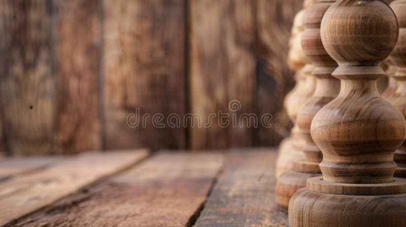 Close Up of a Wooden Object on a Table Stock Image - Image of generated ...