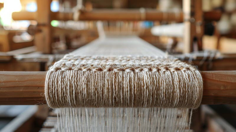 Close Up of Wooden Object with Yarn Stock Image - Image of intricate ...
