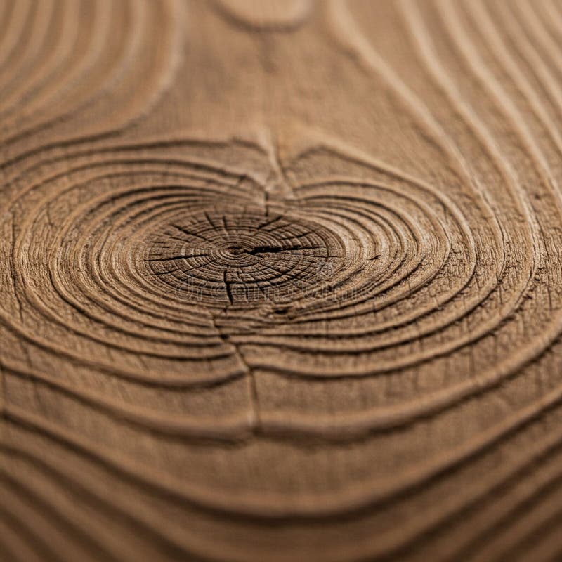 Close-up of a Wooden Surface Displaying Well-defined Growth Rings. the ...