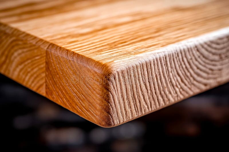 A Close Up of a Wooden Table Top on a Table Stock Illustration ...