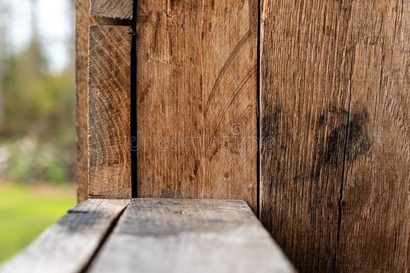 Close Up of a Wooden Textured Construction Stock Photo - Image of wall ...