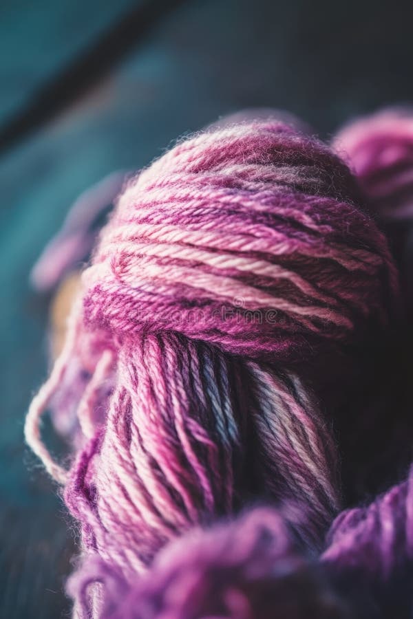 Close-up of Wool Yarn. Materials for Light Industry Stock Image - Image ...