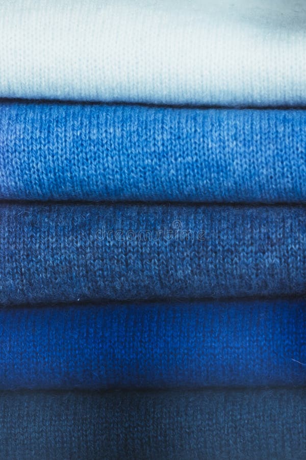 Brightly Colored Wool Lines Background - Blue Gradient Stock Photo ...
