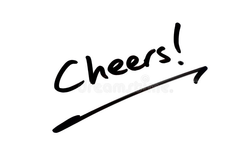 Cheers Writing Stock Illustrations – 550 Cheers Writing Stock ...