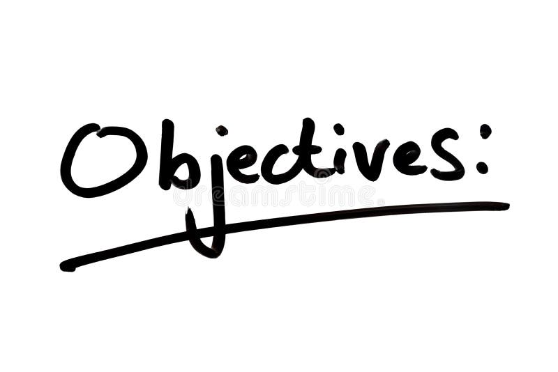Objectives stock illustration. Illustration of creativity - 20120152
