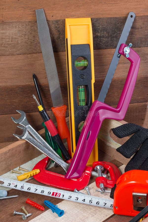 Close Up Working Tools Concepts, Carpentry Construction Hardware Tools ...