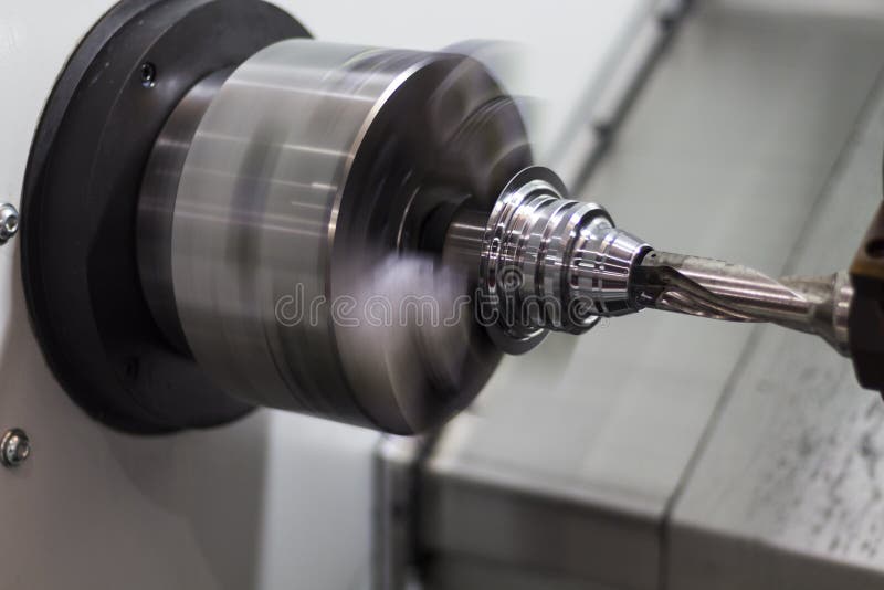 Chuck Clamp Rod in Lathe Machine Stock Image - Image of precision ...