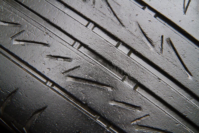 Close-up of a Worn Tread of a Car Tire. Stock Photo - Image of tire ...