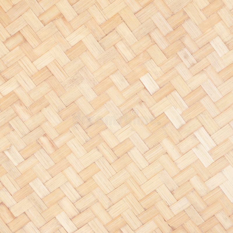 Close Up Woven Bamboo Pattern Stock Image - Image of material, basket ...