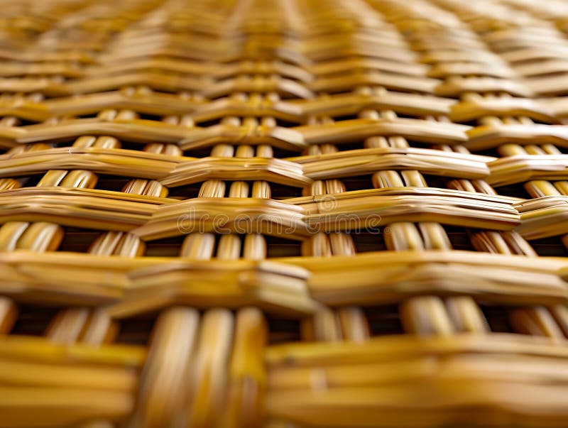 A Close Up of a Woven Wicker Table Stock Photo - Image of wicker, floor ...