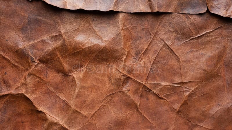 Close-up of Wrinkled Brown Leather Texture. Stock Illustration ...
