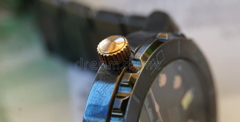 Close Up of Wrist Watch ,details, Time Concept Stock Image - Image of ...