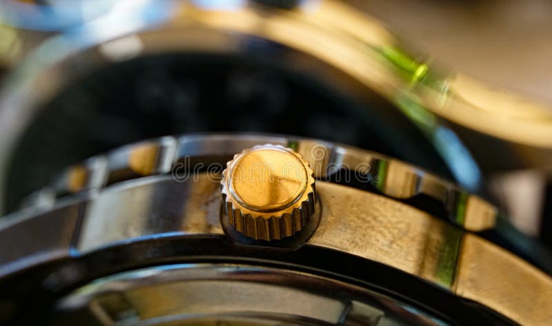 Close Up of Wrist Watch ,details, Time Concept Stock Photo - Image of ...