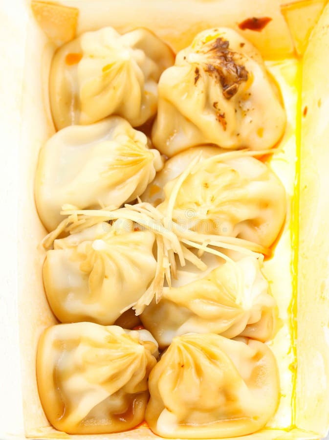 Close Up of Xiao Long Pao and Ginger Slide Stock Image - Image of ...