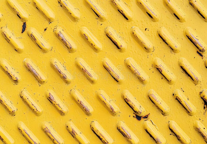 Close-Up Yellow Diamond Plate Texture Stock Illustration - Illustration ...