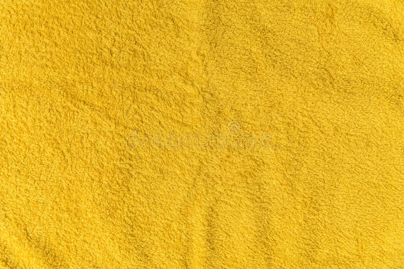 Close Up Yellow Fleece Texture. Background Stock Photo - Image of ...