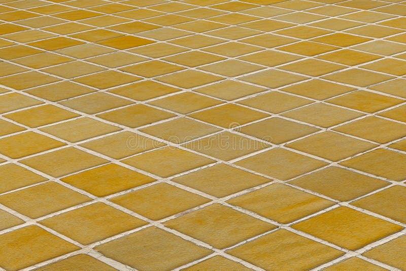 Close-up of Yellow Glazed Tile Floor/wall Stock Illustration ...