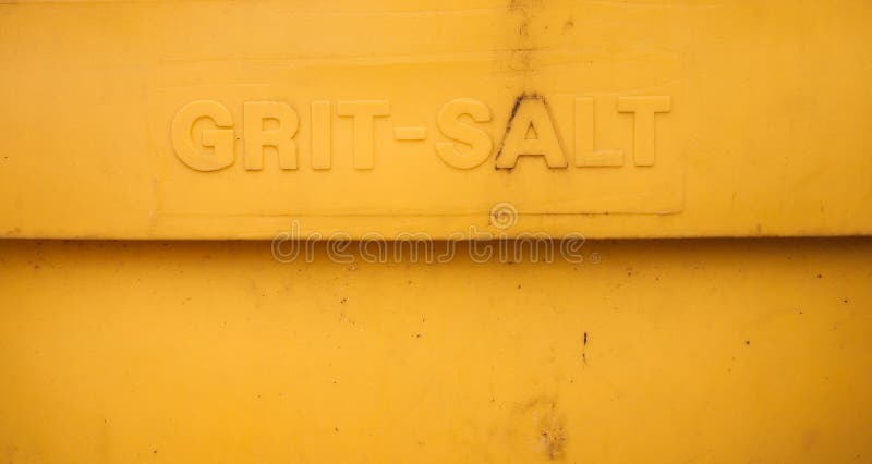 Yellow Salt Grit Bin Uk Stock Photos - Free & Royalty-Free Stock Photos ...