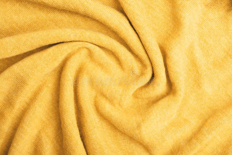 Close Up of Yellow Knitted Textured Background Stock Image - Image of ...